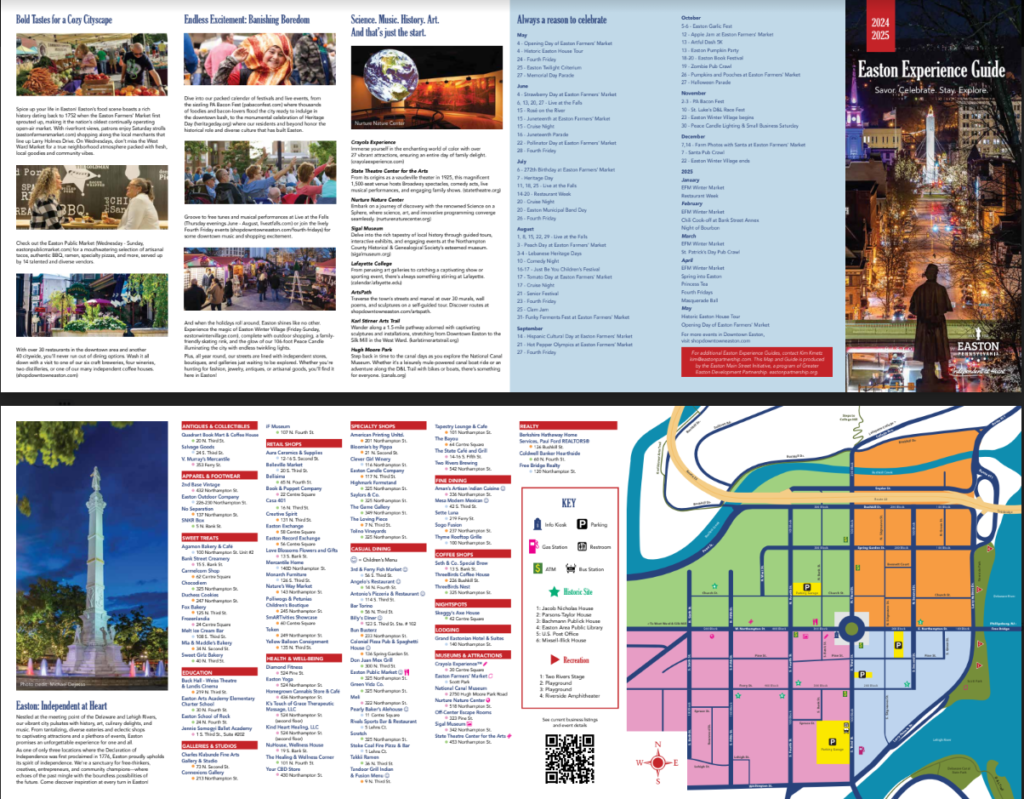 Experience Easton Map & Guide - Shop Downtown Easton